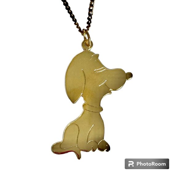 Peanuts | Jewelry | Vintage Snoopy Necklace Pendant Gold Plated Peanuts ...